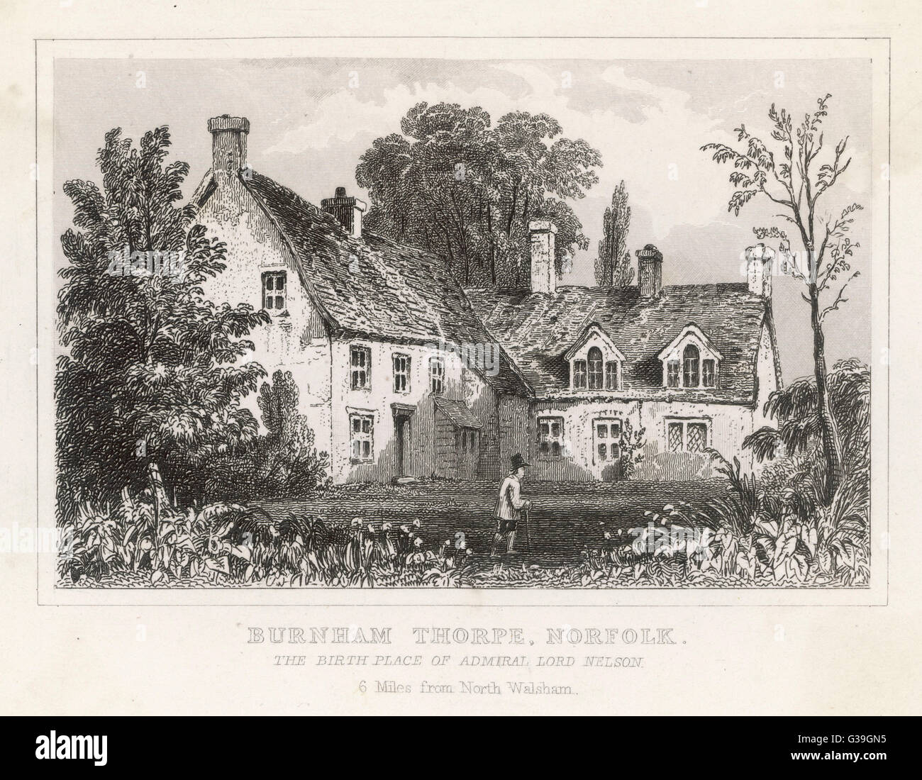 HORATIO LORD NELSON English naval officer's birthplace at Burnham ...