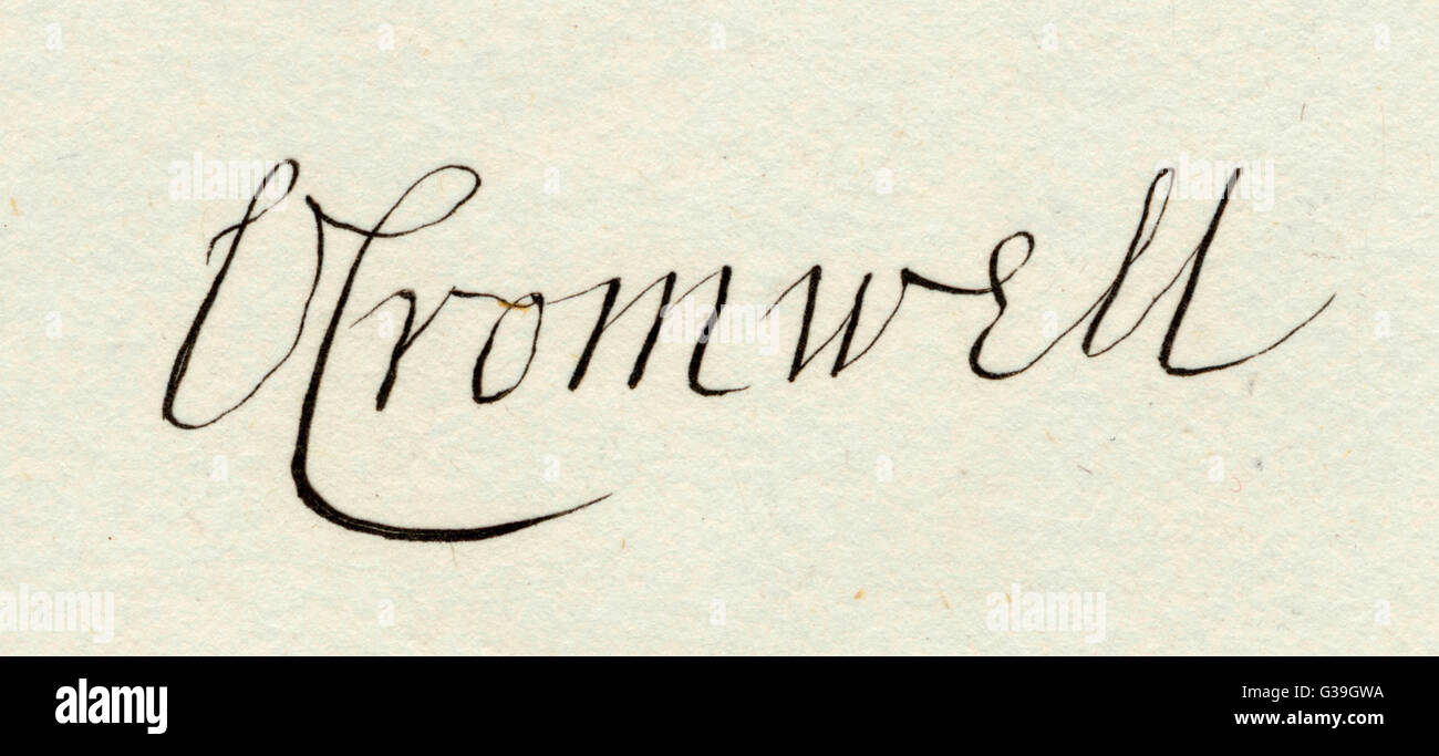 Cromwell signature hi-res stock photography and images - Alamy