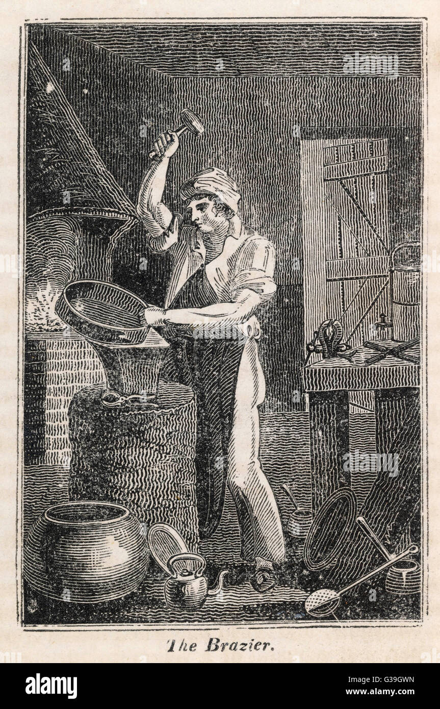 THE BRAZIER 1827 Stock Photo - Alamy