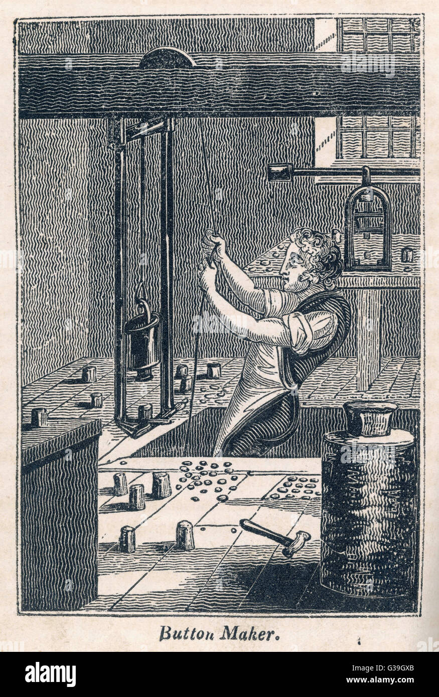 Button maker hi-res stock photography and images - Alamy