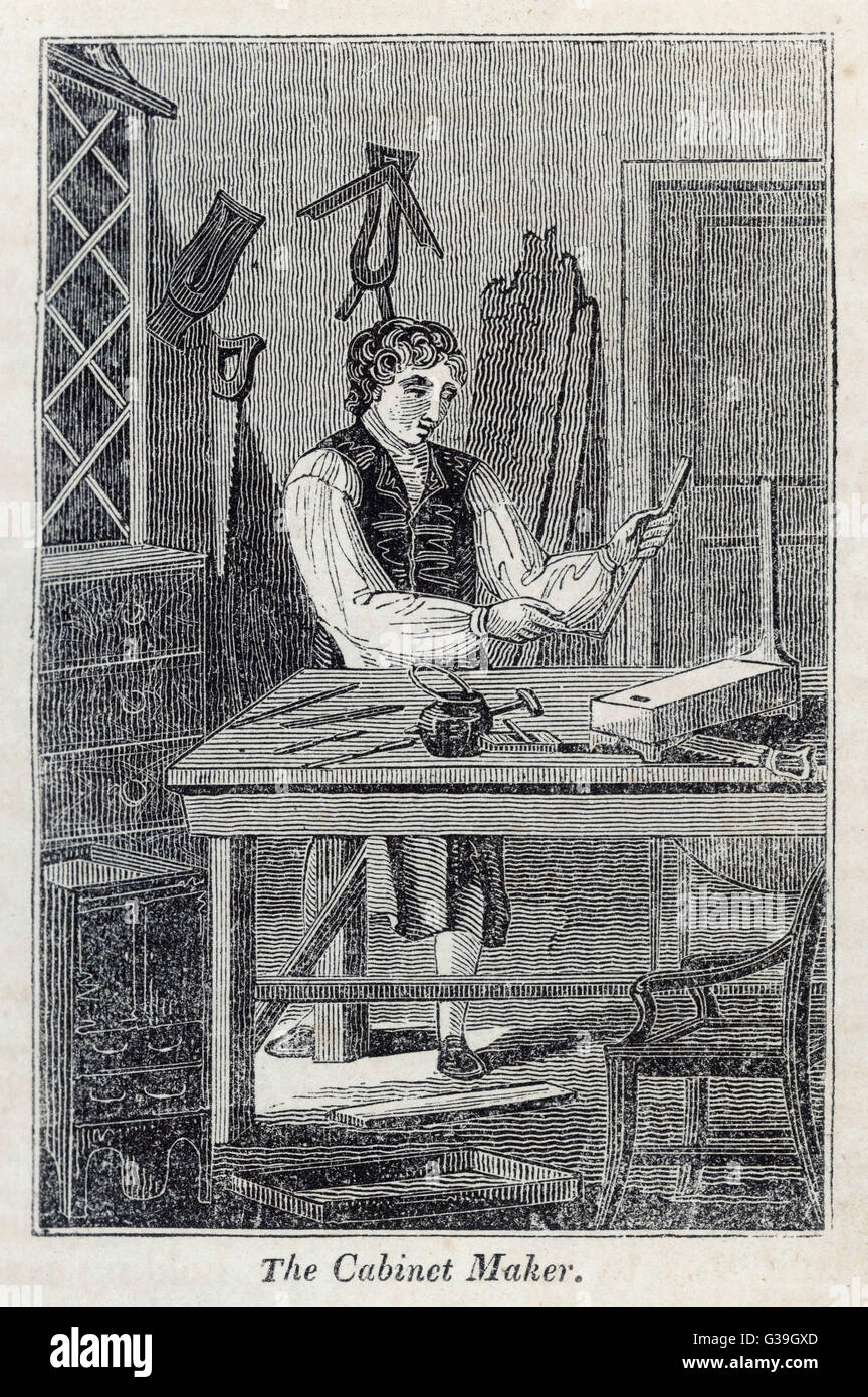 CABINET MAKER 1827 Stock Photo - Alamy