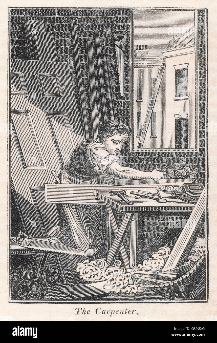 The Carpenter 1827 Stock Photo - Alamy
