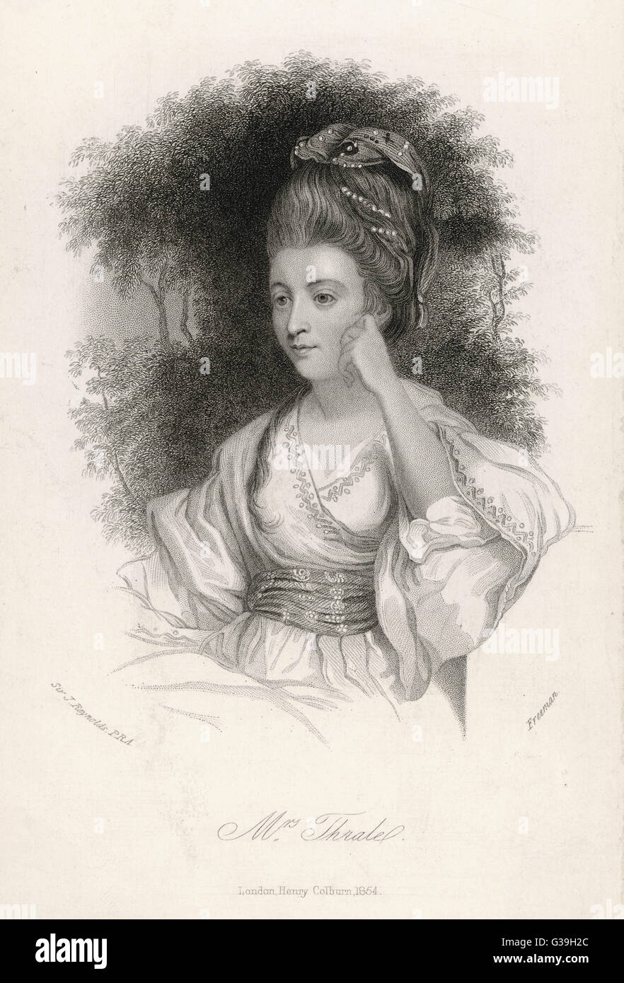 HESTER THRALE Friend of Dr Samuel Johnson, and wife of the brewer ...