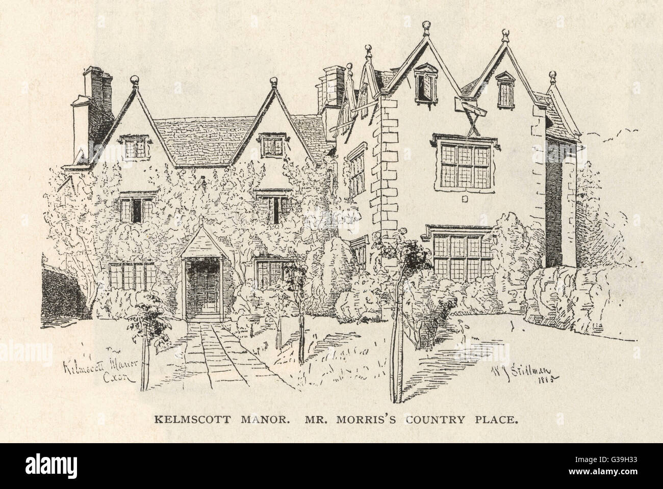WILLIAM MORRIS English writer's home, Kelmscott Manor, near Lechlade ...