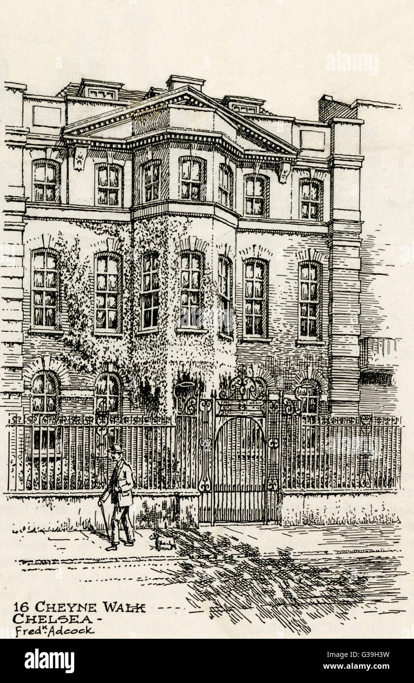 Chelsea cheyne walk hi-res stock photography and images - Alamy