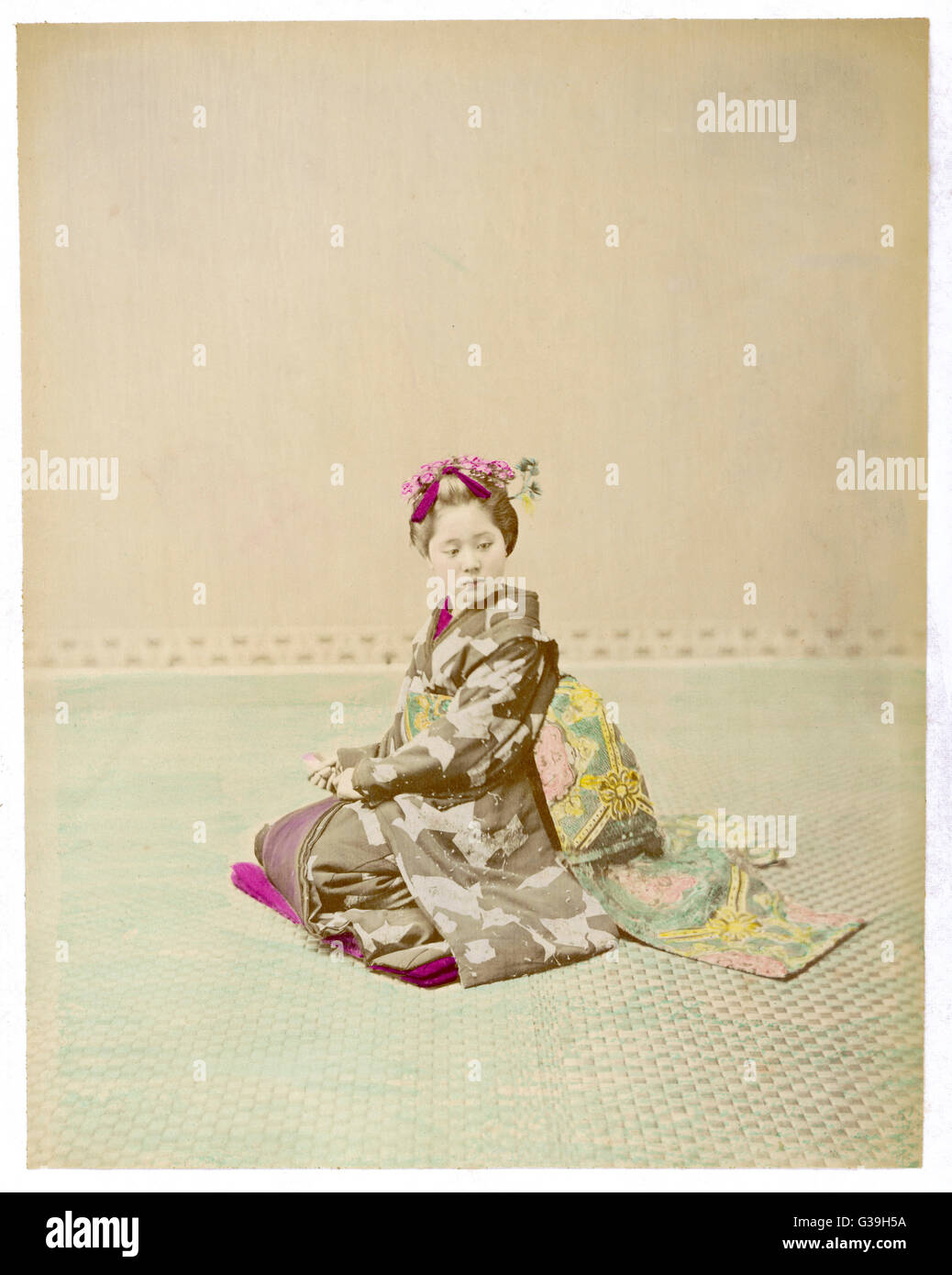 Geisha Resting Wallpaper