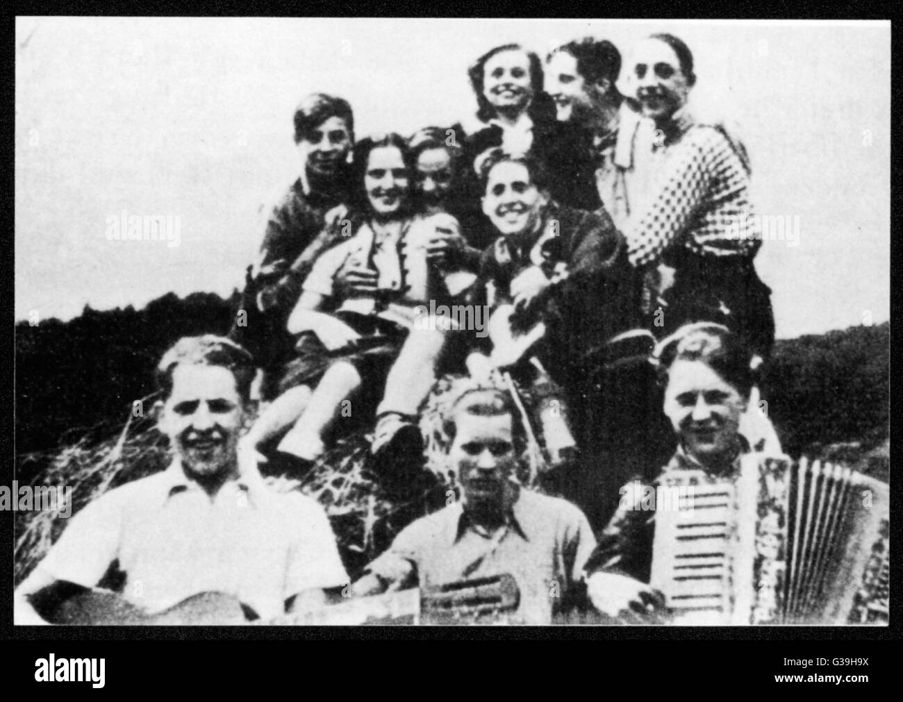 'A wild clique' A group of Hitler Youth members having a good time ...