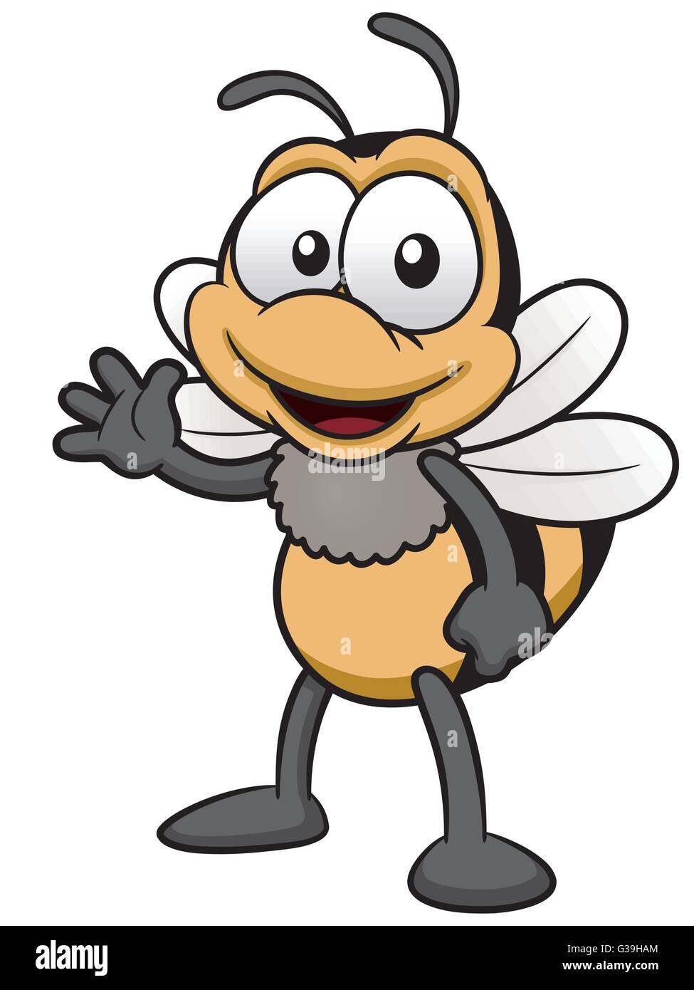 Cartoon bee hi-res stock photography and images - Alamy
