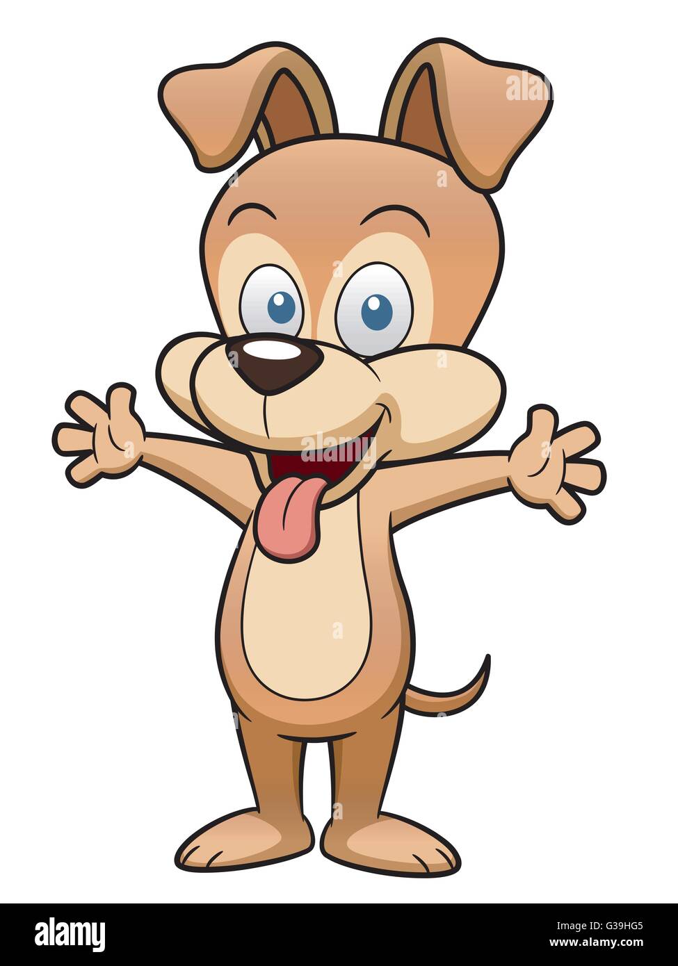 Cartoon Dog Standing Up