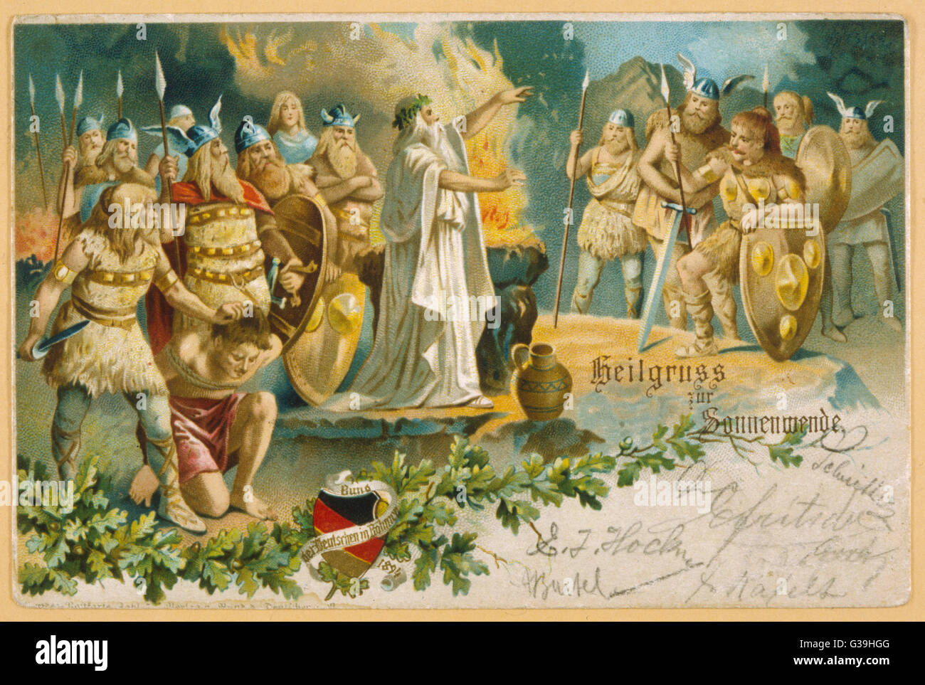 ANCIENT GERMAN PRIEST Stock Photo - Alamy