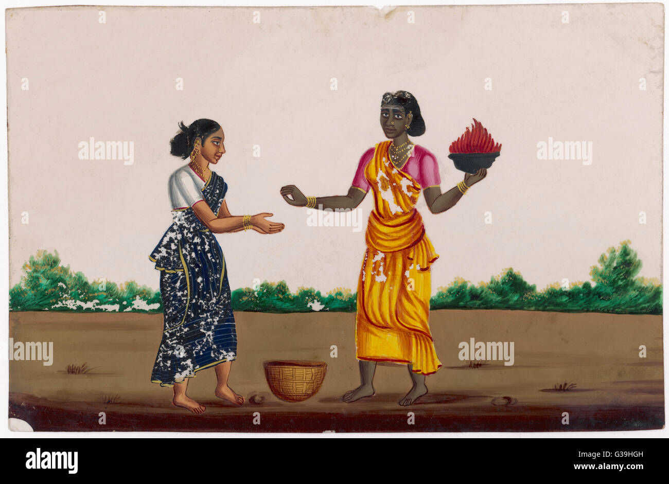 HOLY MAN GIVING ASH Stock Photo - Alamy