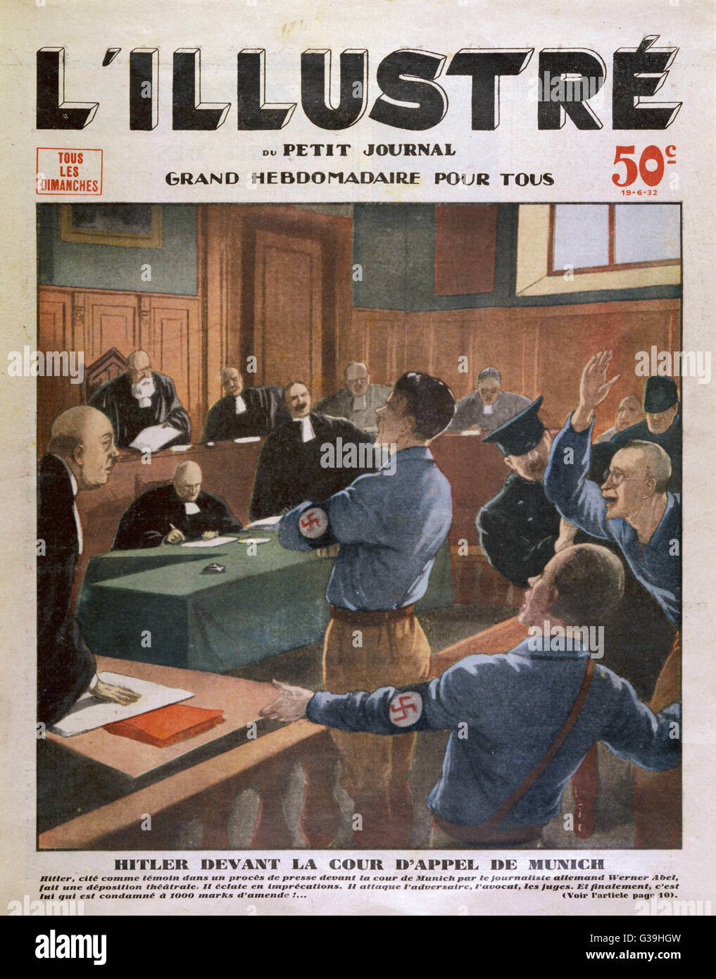 Adolf hitler 1932 not stamp hi-res stock photography and images - Alamy