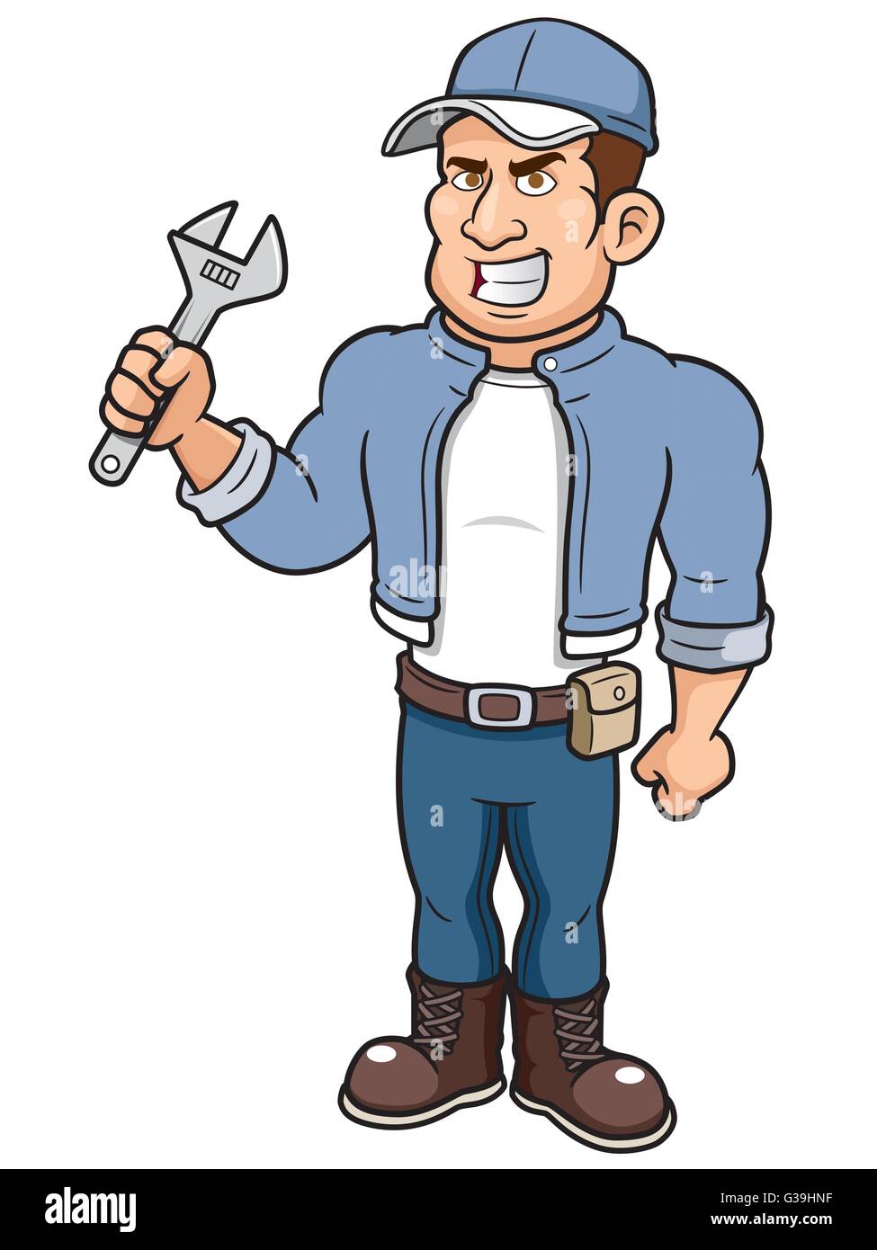 Mechanic cartoon hi-res stock photography and images - Alamy