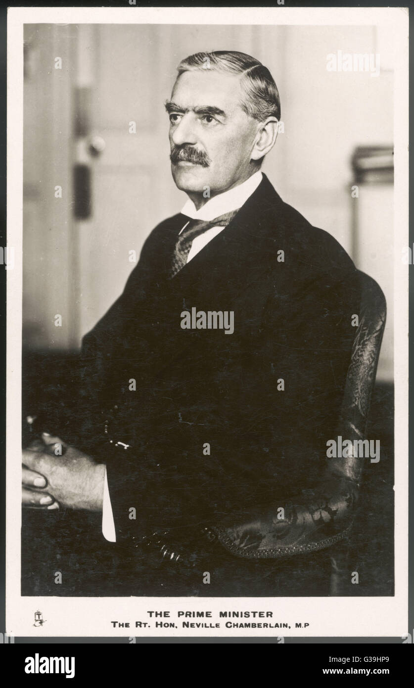 Prime Minister Neville Chamberlain High Resolution Stock Photography ...