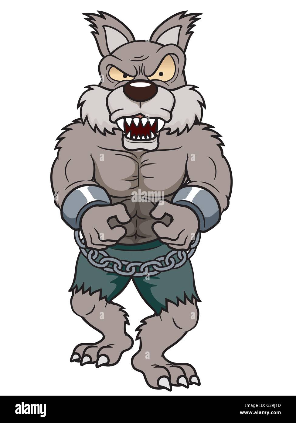 Vector illustration of Cartoon Werewolf Stock Vector Image & Art - Alamy