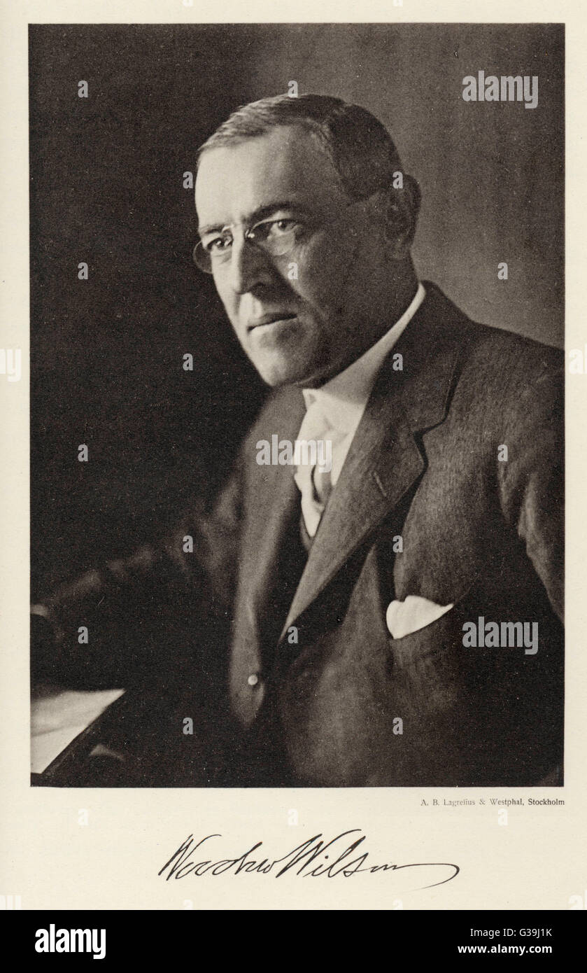 President Woodrow Wilson 1919 High Resolution Stock Photography and ...