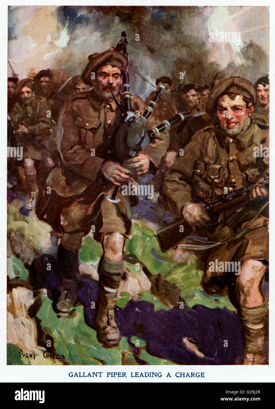 David Simpson, piper of the Black Watch Stock Photo - Alamy