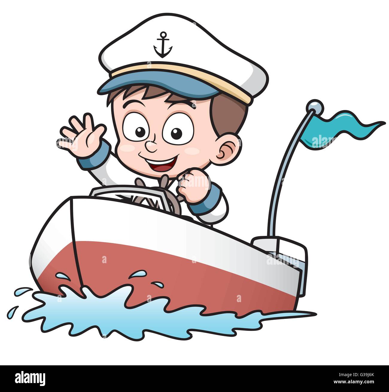 Cartoon rowing boat hi-res stock photography and images - Alamy