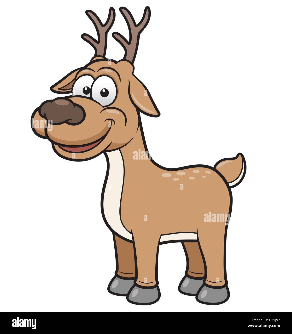 Deer cartoon hi-res stock photography and images - Alamy