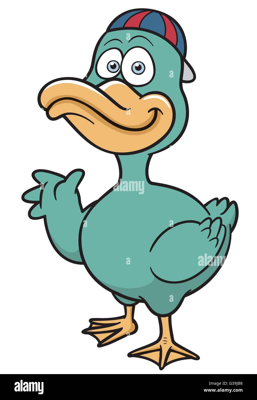 Vector illustration of Duck Cartoon Stock Vector Image & Art - Alamy