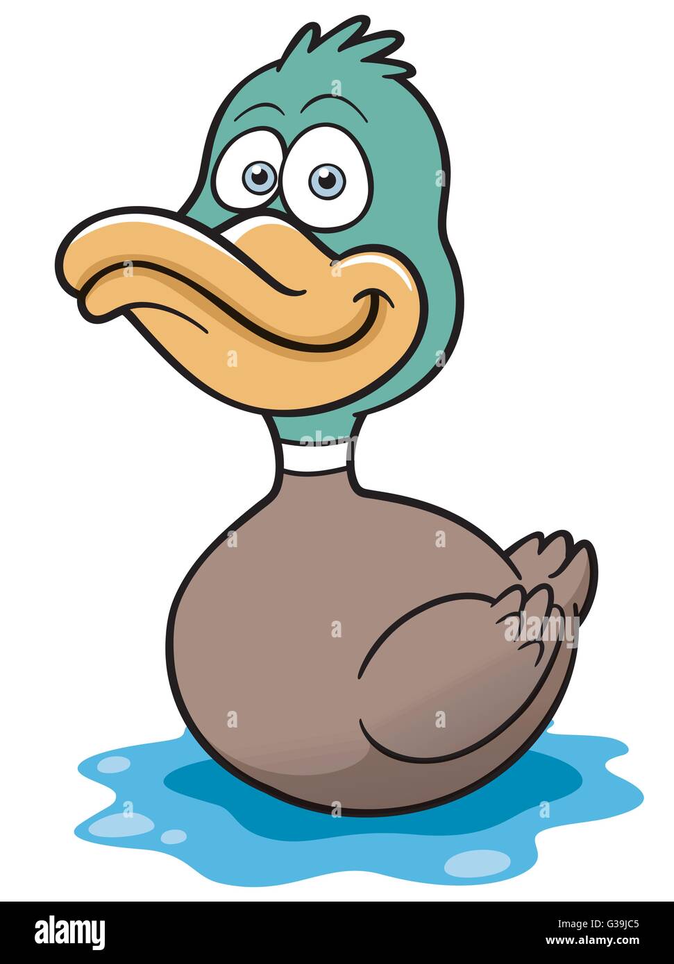 Vector illustration of Duck Cartoon Stock Vector Image & Art - Alamy