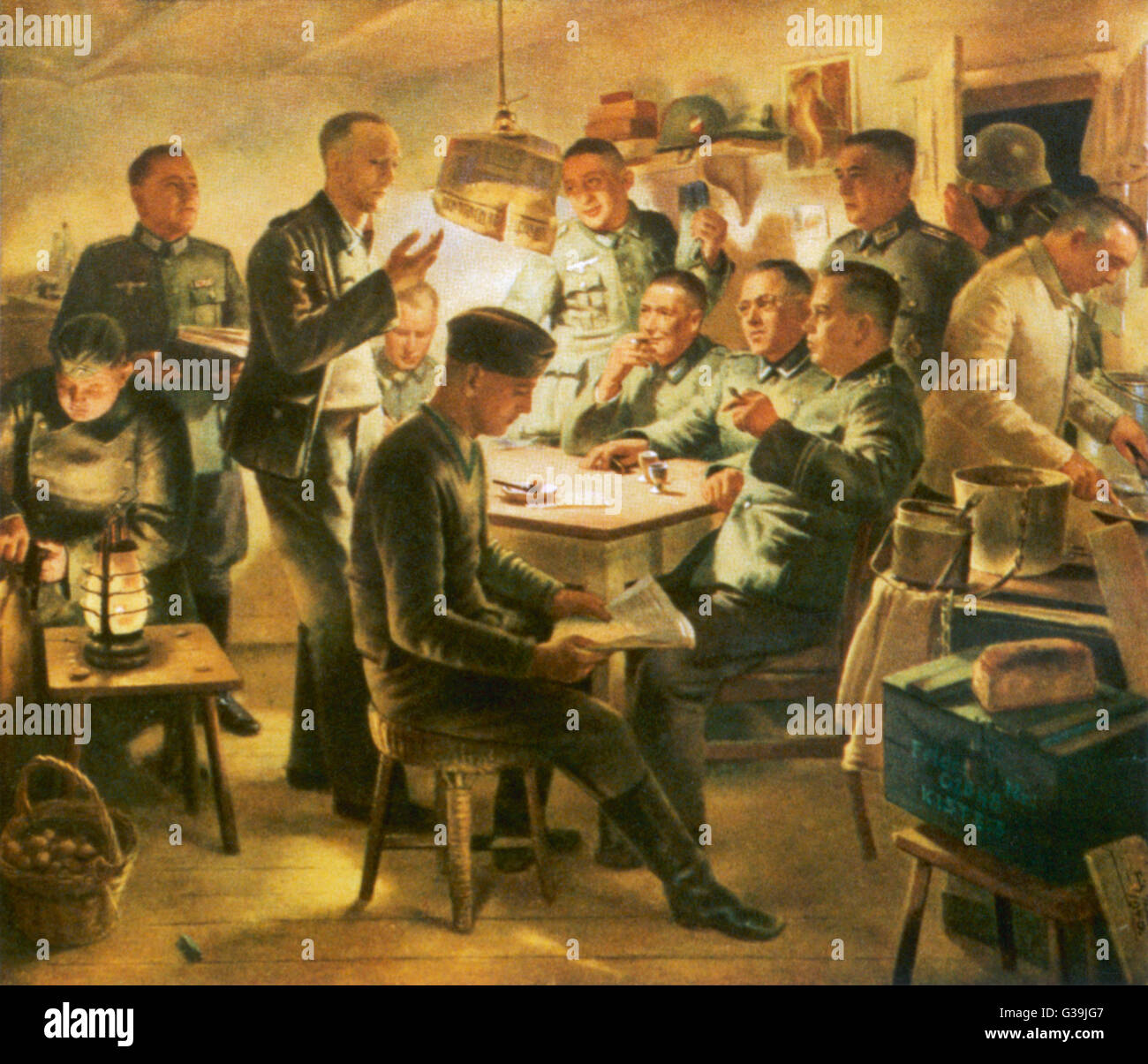 German soldiers reading hi-res stock photography and images - Alamy