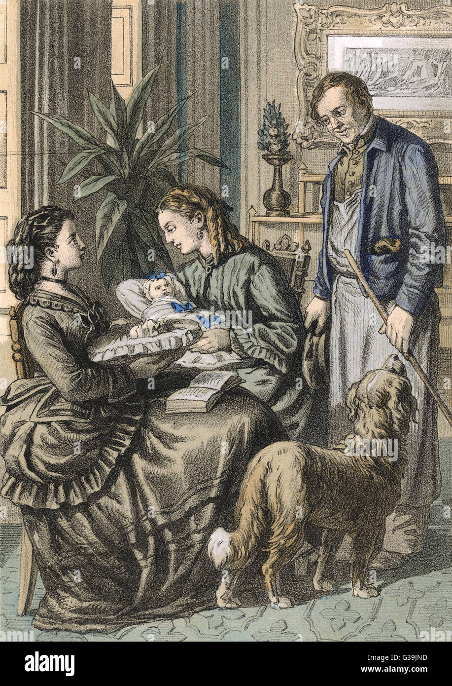 NEW BABY/GERMAN FAMILY Stock Photo - Alamy
