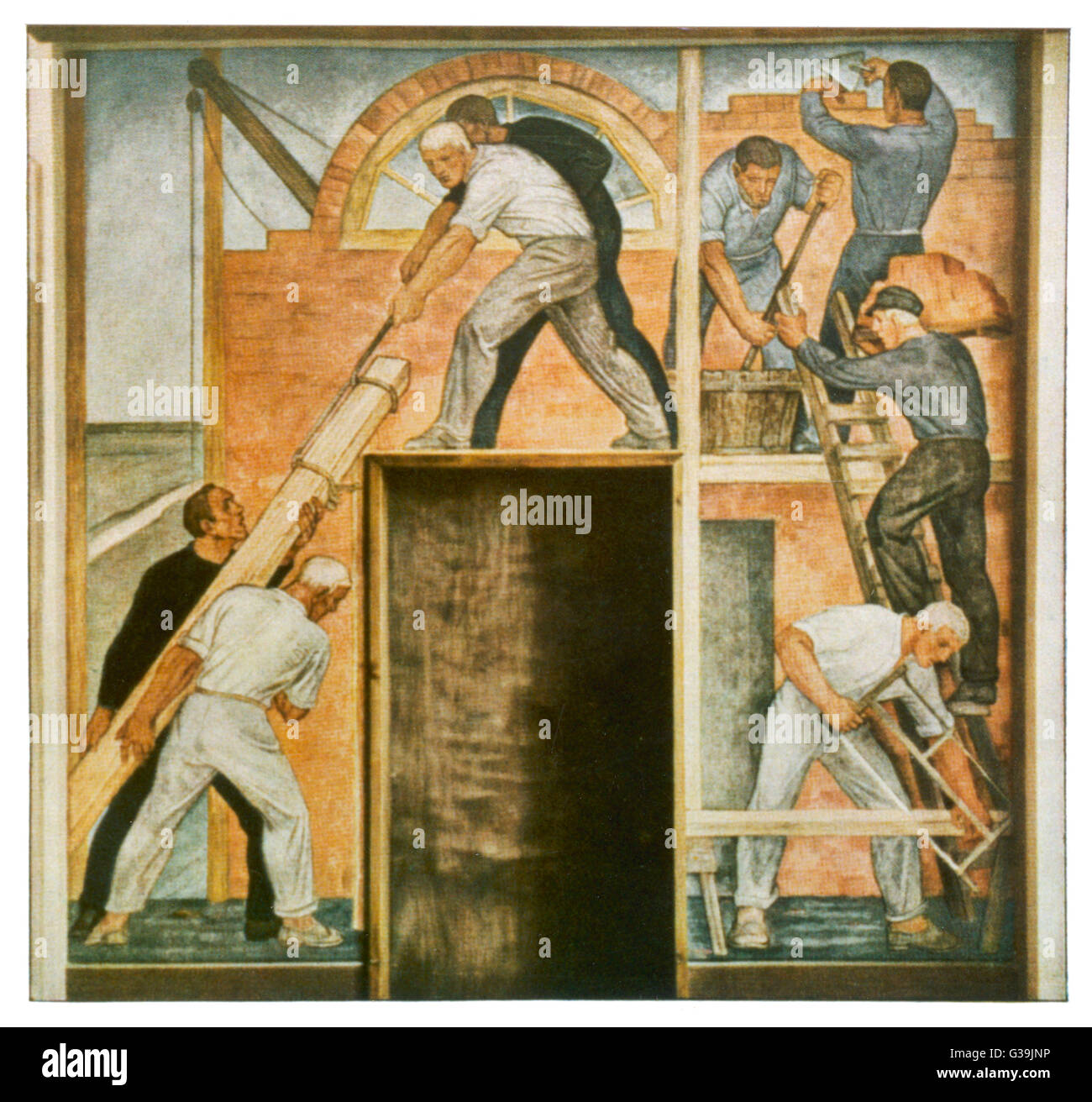 GERMAN BUILDERS 1936 Stock Photo - Alamy