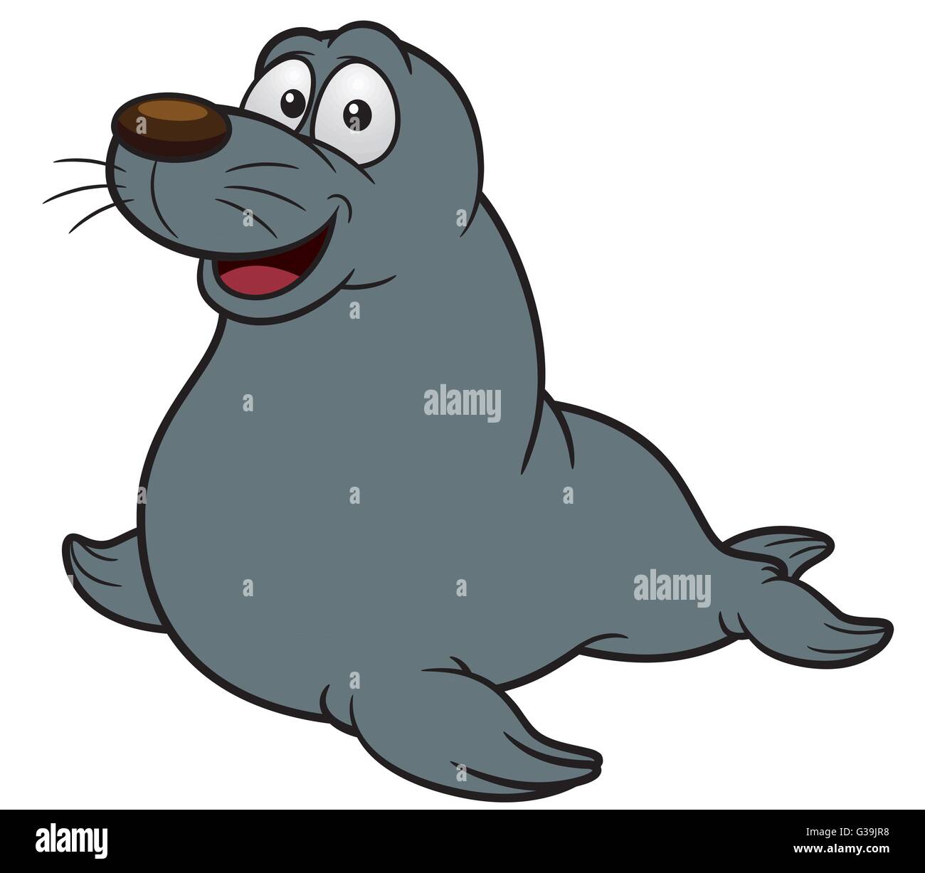 Vector illustration of Cartoon Seal Stock Vector Image & Art - Alamy
