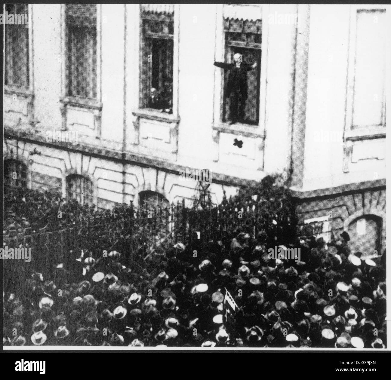 PHILIPP SCHEIDEMANN German Social Democratic leader, proclaims the ...