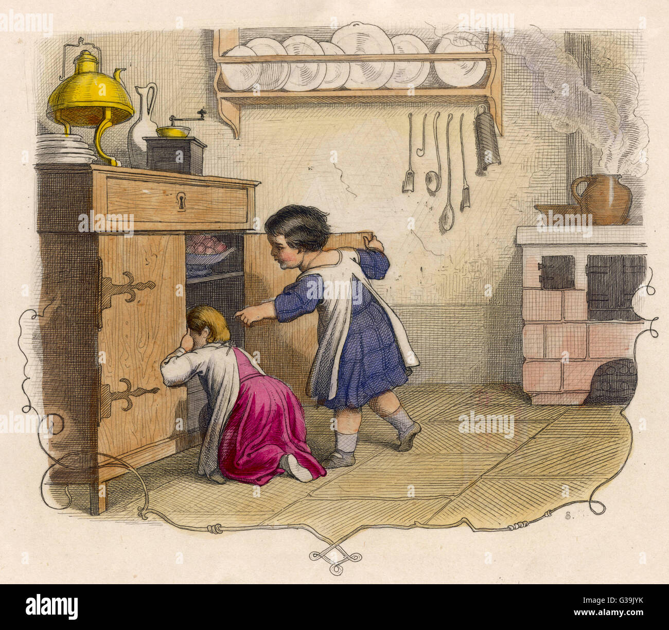 GERMAN KITCHEN 1852 Stock Photo - Alamy