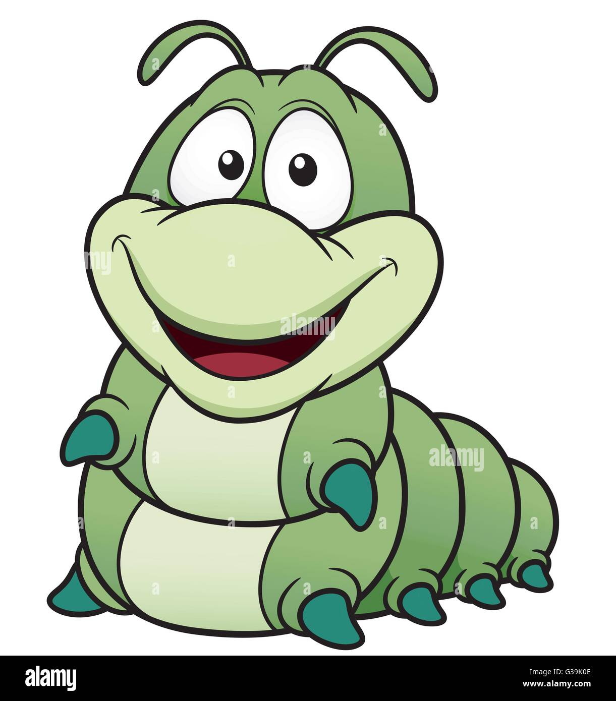 Vector illustration of Cartoon Worm Stock Vector Image & Art - Alamy