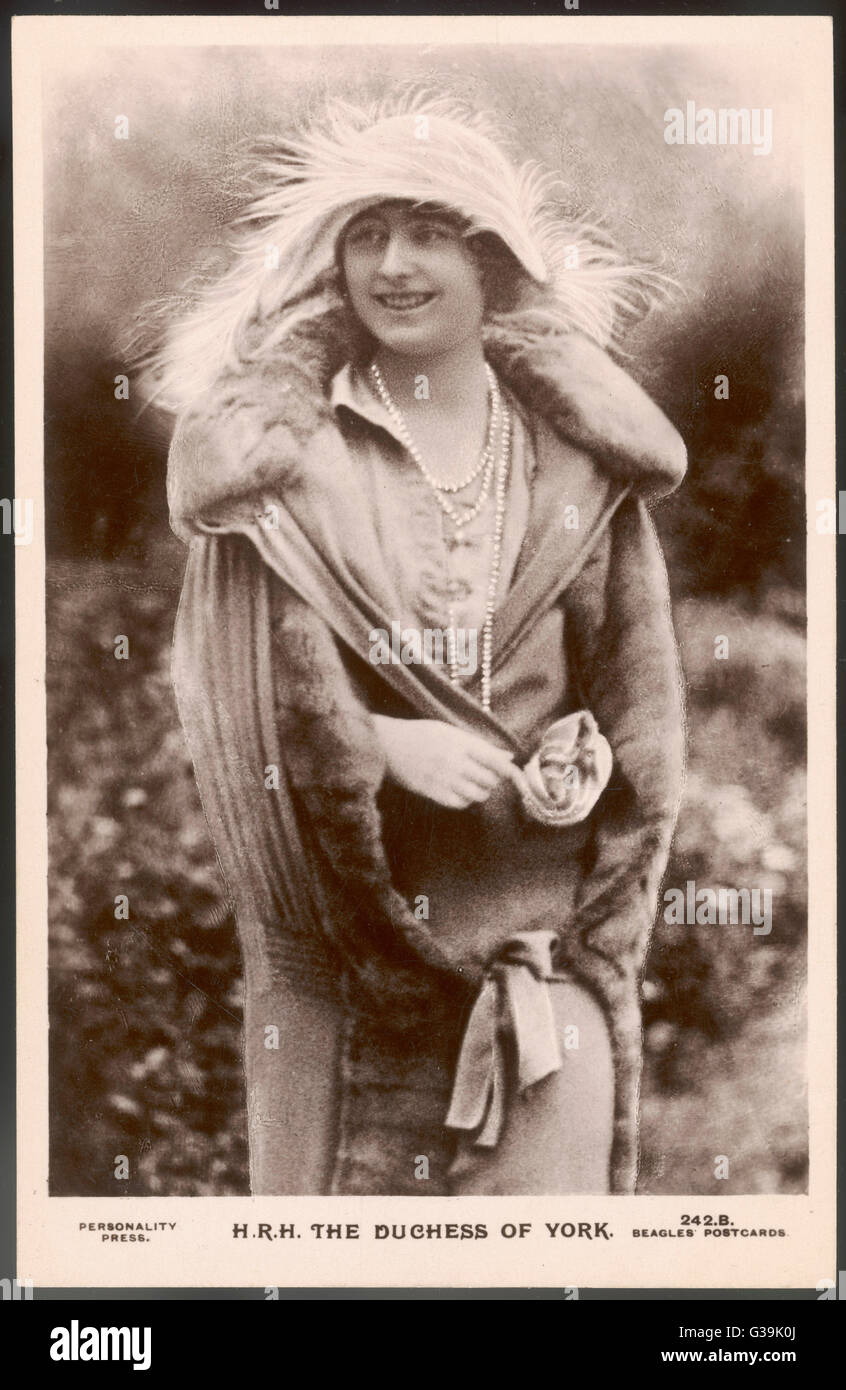 Elizabeth bowes lyon 1900 2002 duchess york hi-res stock photography ...