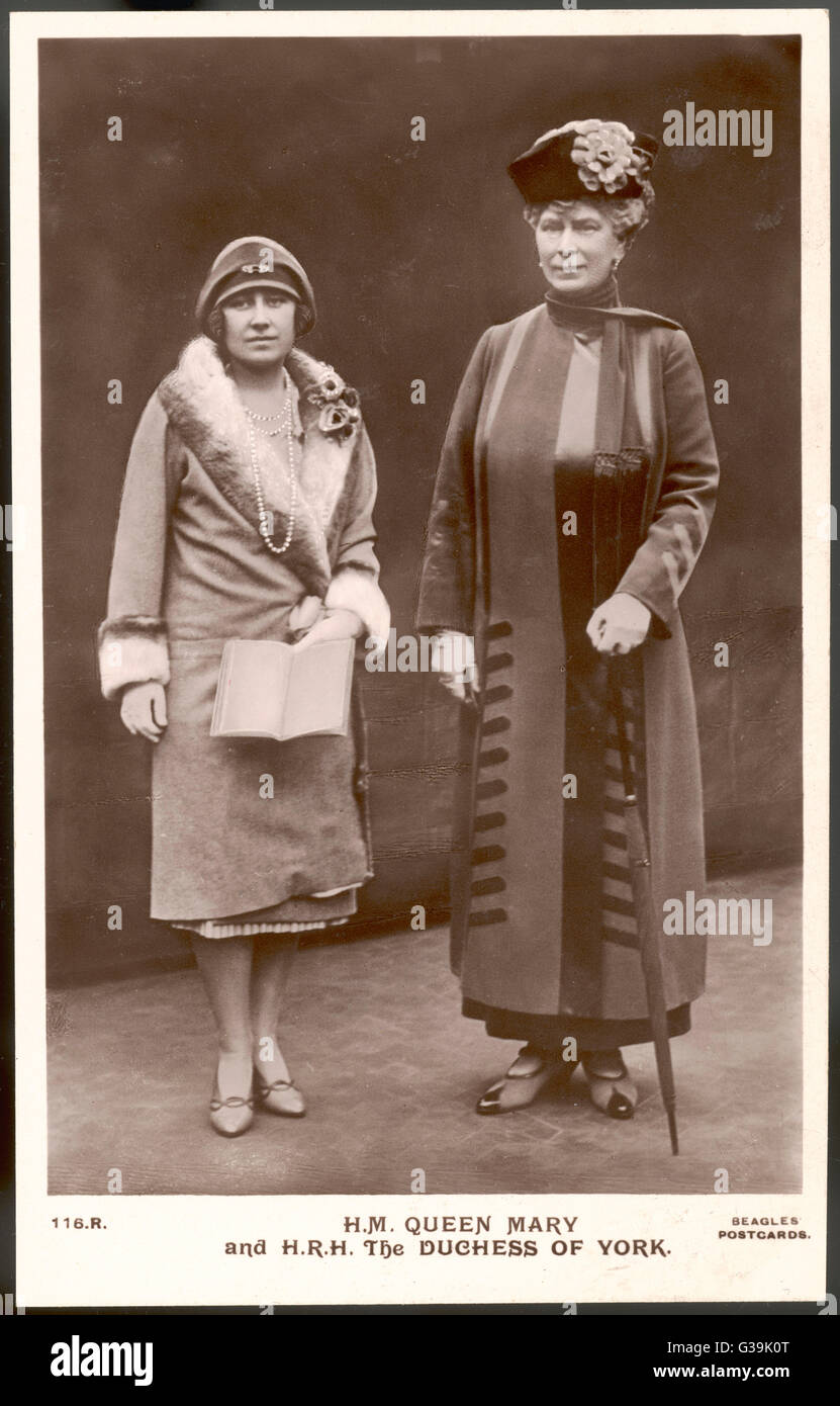 Queen Mary and Elizabeth Stock Photo - Alamy