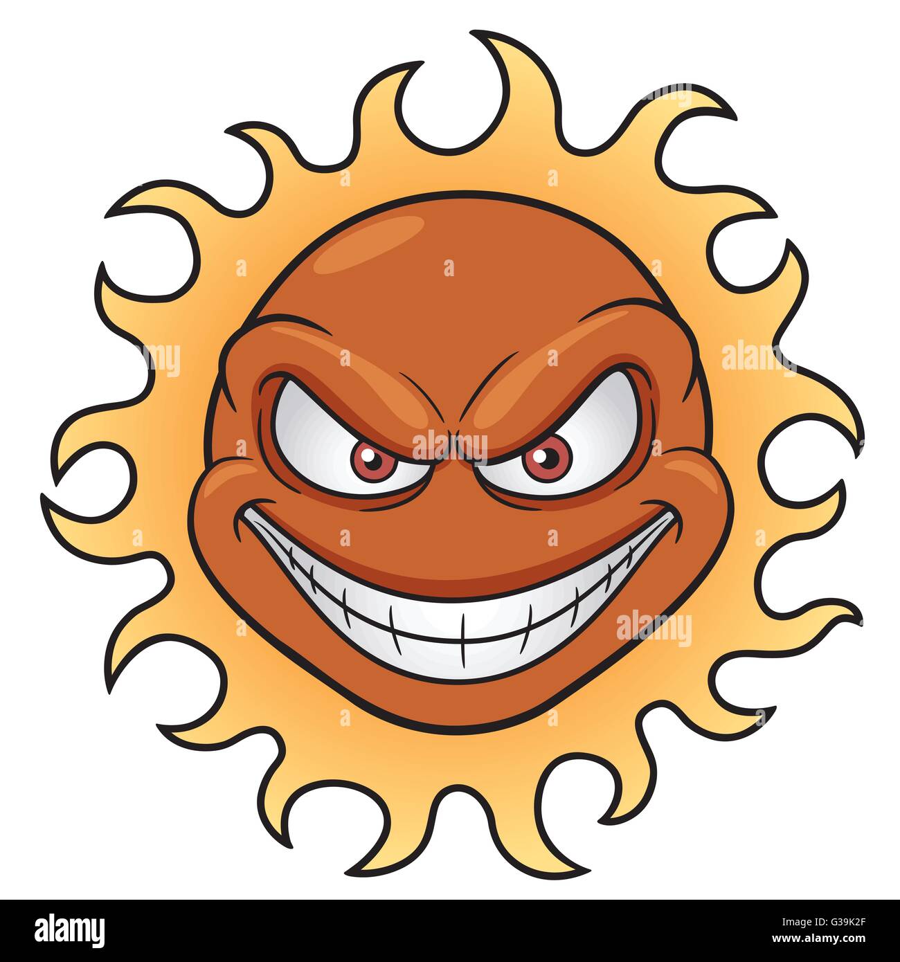 Sun hot cartoon hi-res stock photography and images - Alamy