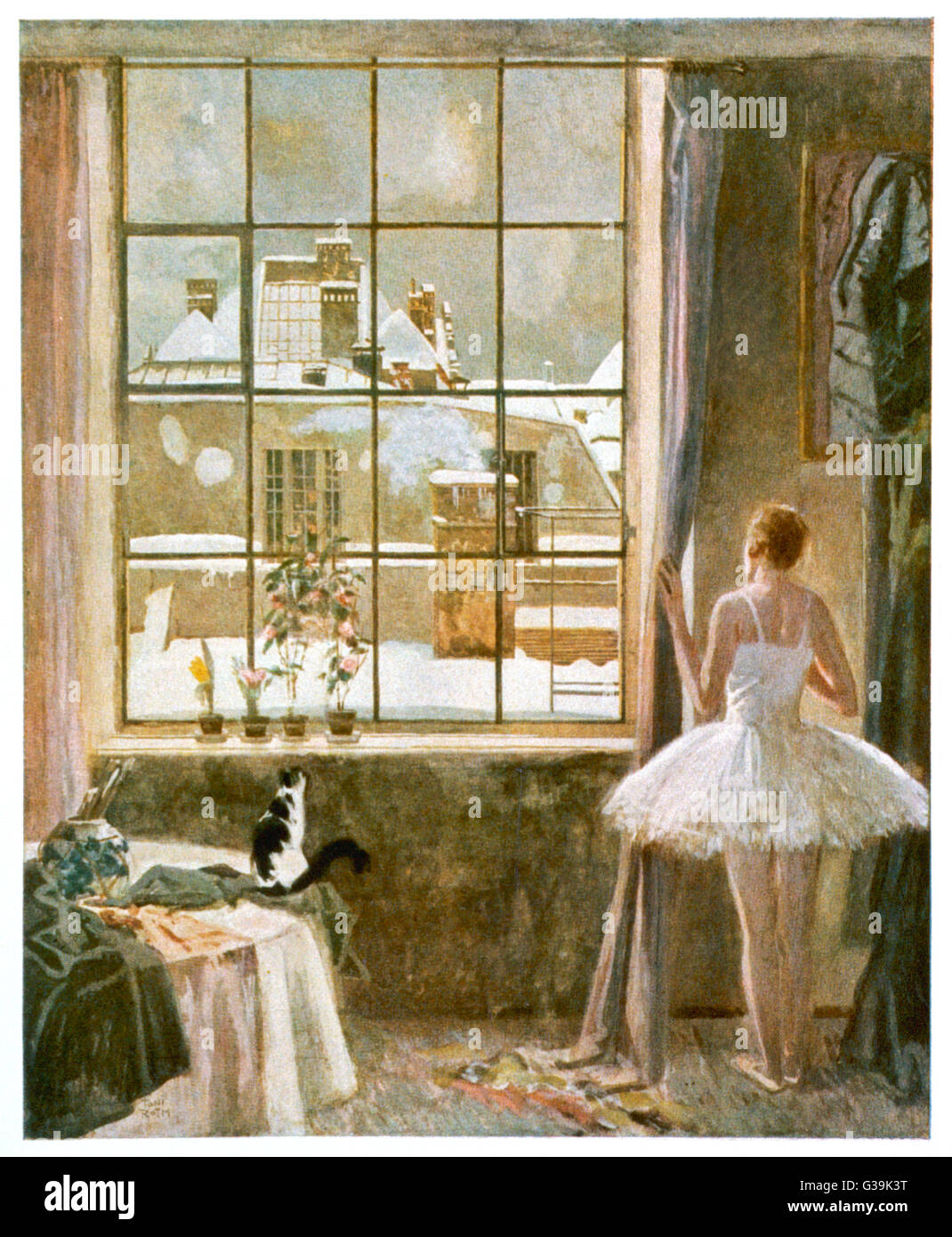 BALLERINA & SNOW Stock Photo - Alamy