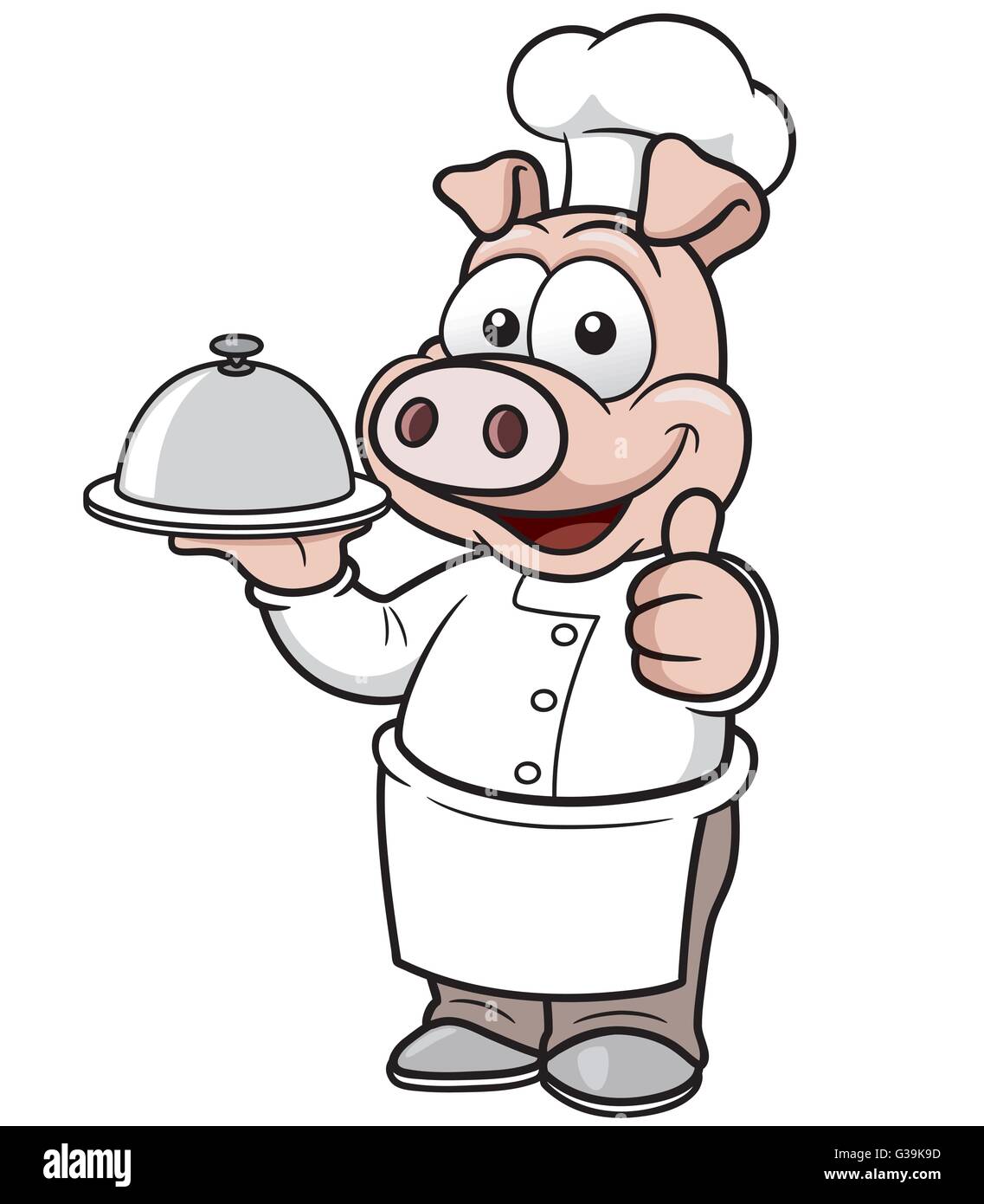 Vector illustration of Cartoon chef pig Stock Vector Image & Art - Alamy