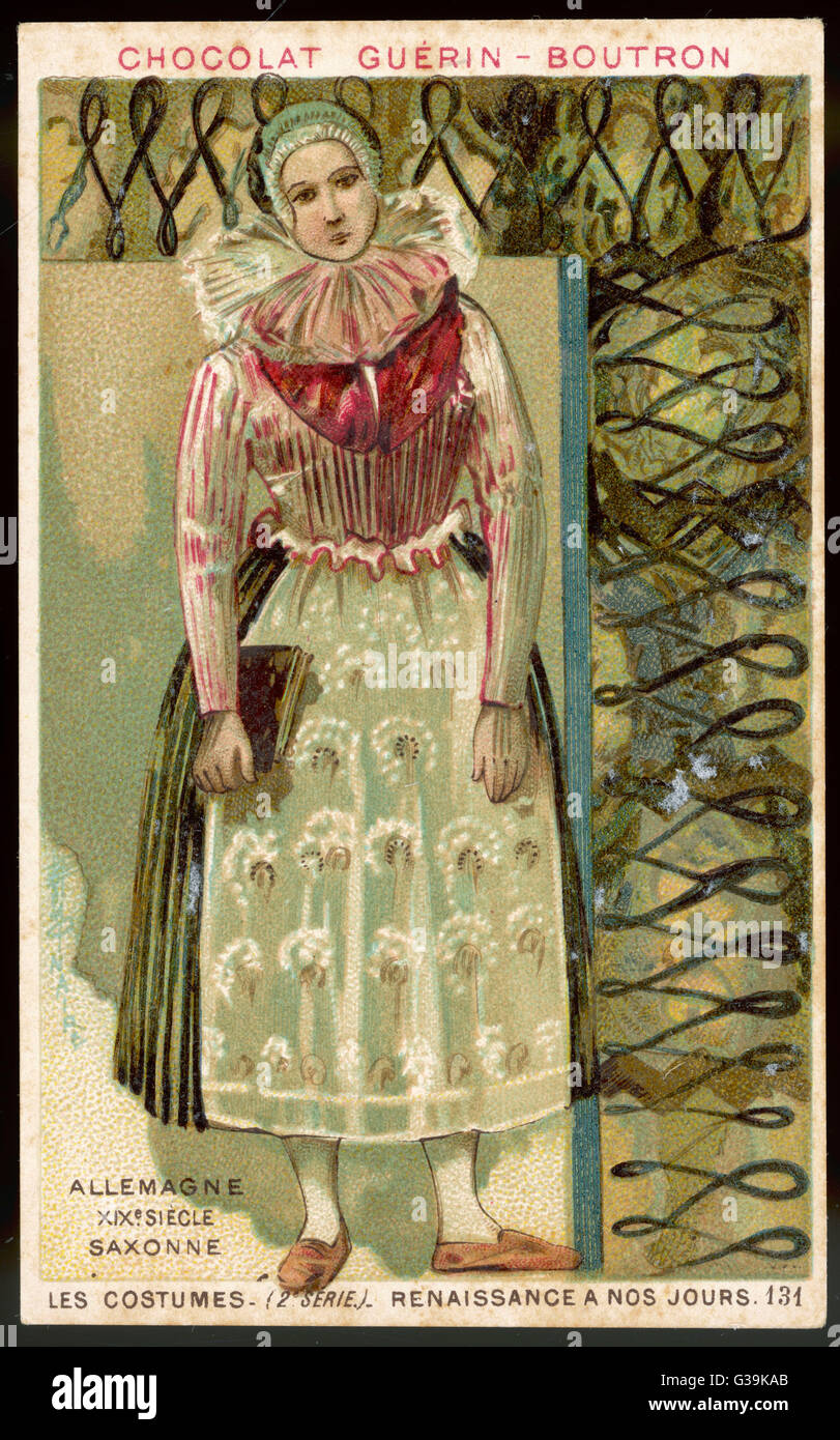 GERMAN SAXON GIRL 19C Stock Photo - Alamy