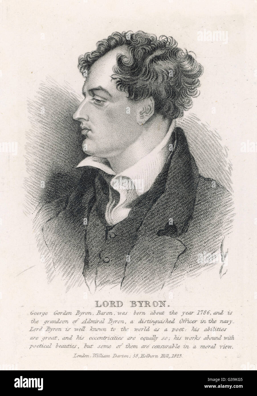 Lord byron date hi-res stock photography and images - Alamy