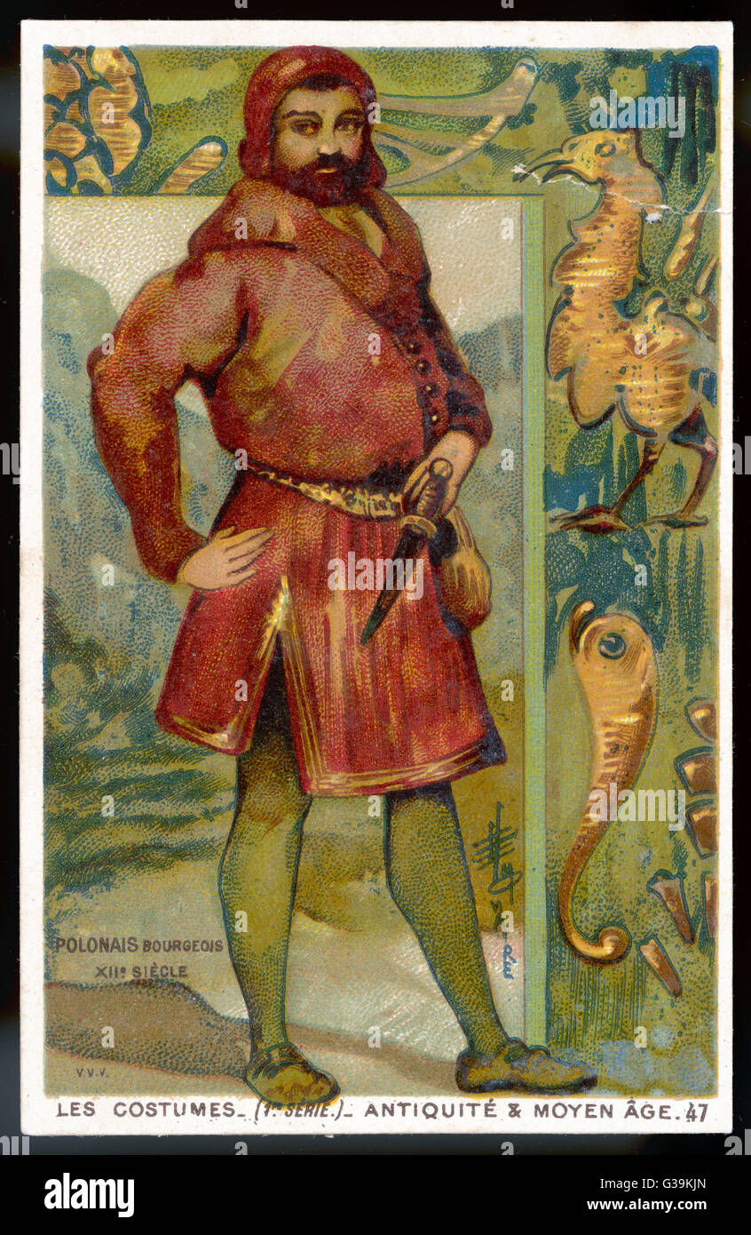 Costume - Men - Polish 12th century Stock Photo - Alamy