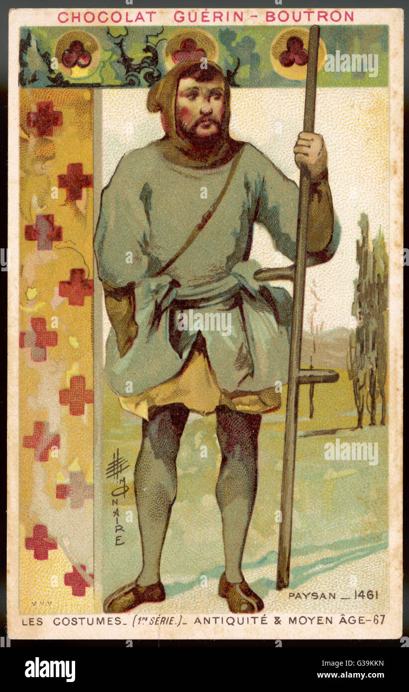 Costume - Men - Peasant - 1461 Stock Photo - Alamy