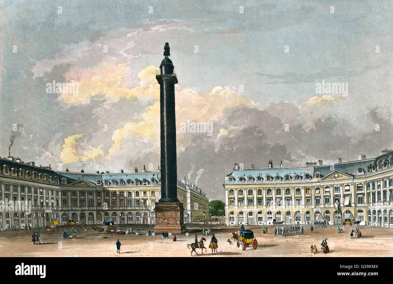 PARIS/PLACE VENDOME 1850 Stock Photo - Alamy