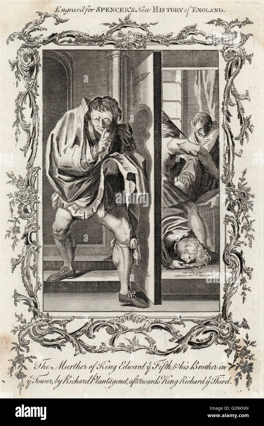 Princes in the Tower, Edward V and Richard, Duke of York Stock Photo ...