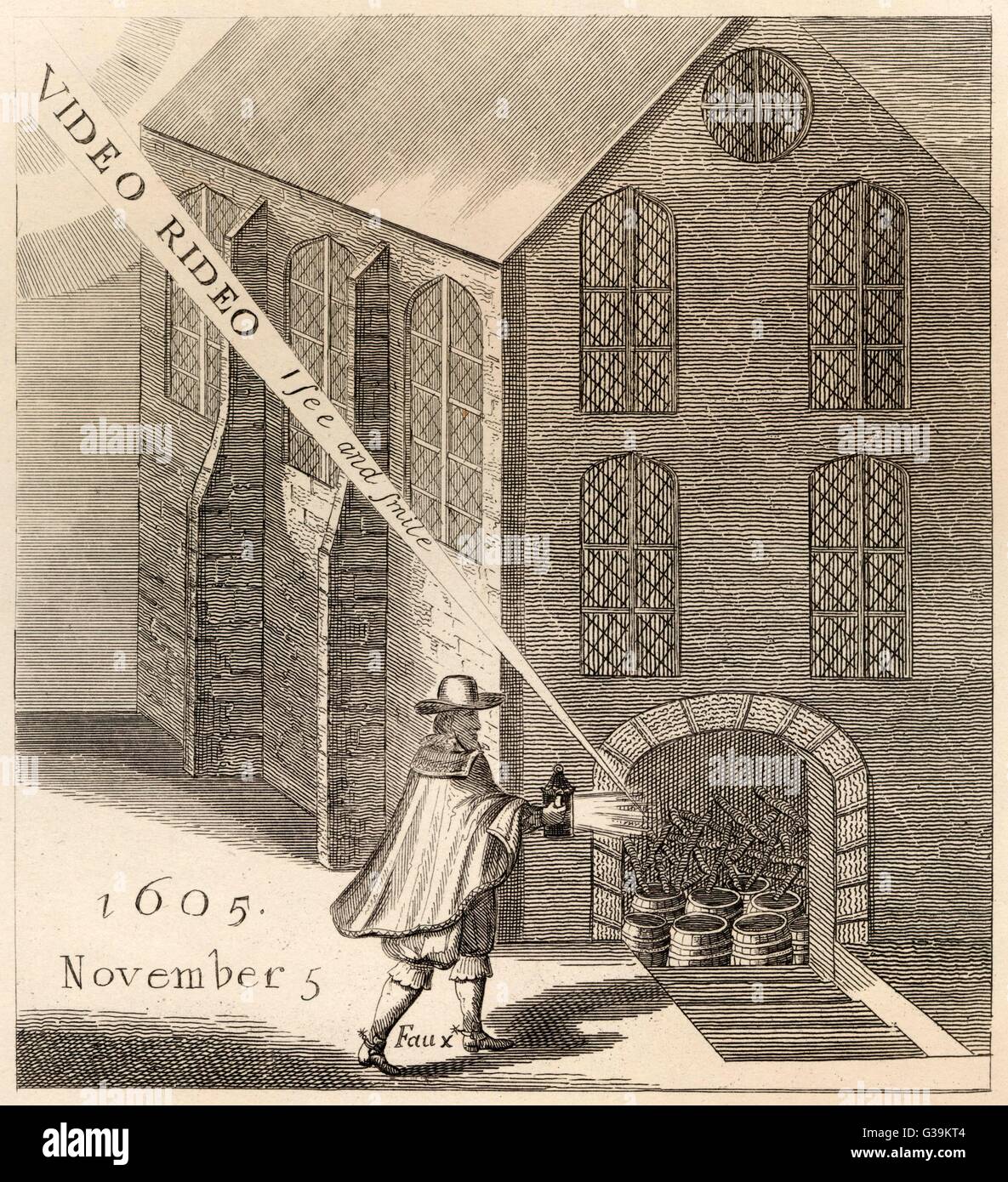 Gunpowder Plot - The barrels of gunpower are discovered Stock Photo - Alamy