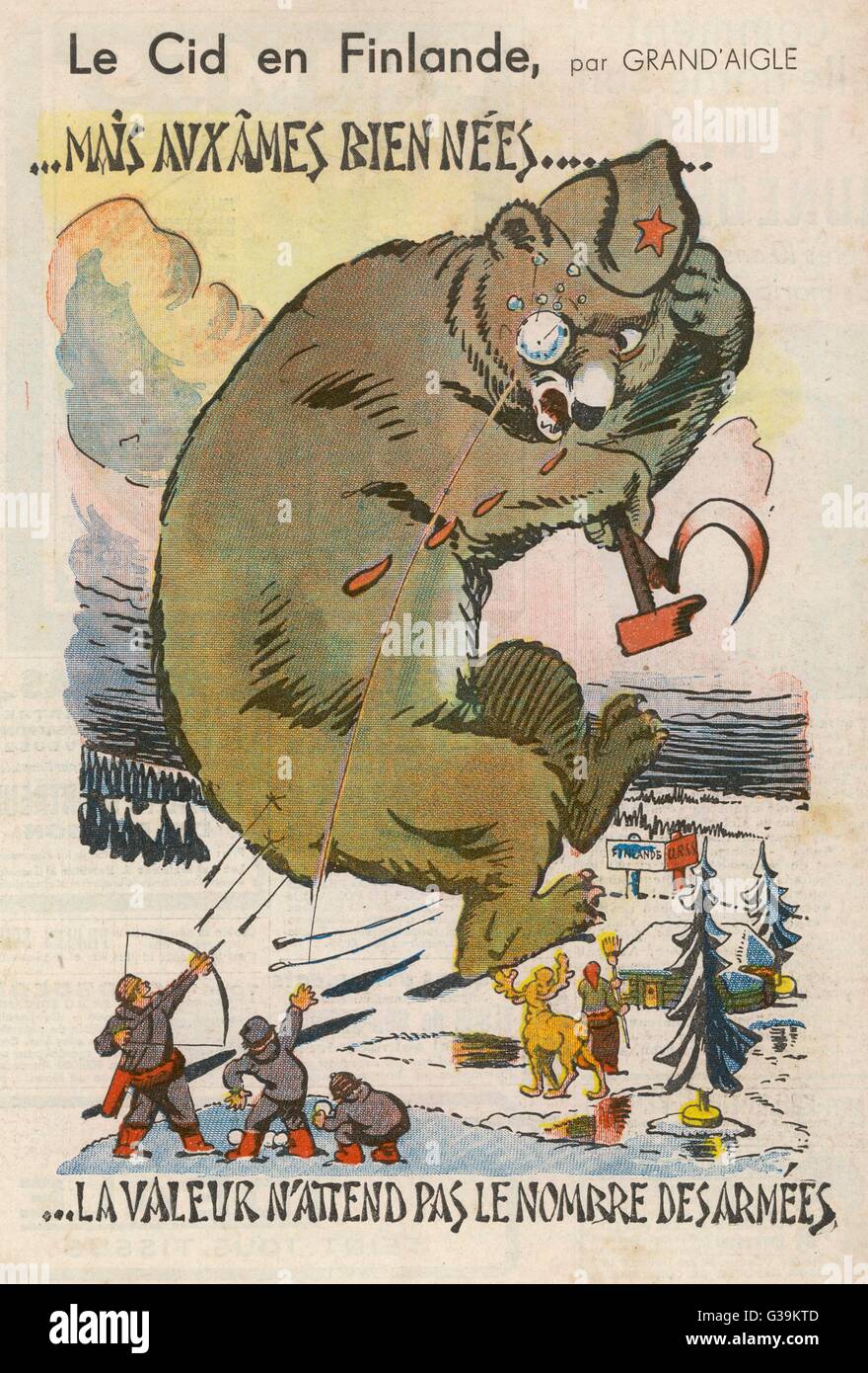 Finland defends itself valiantly against the Soviet invasion Stock ...