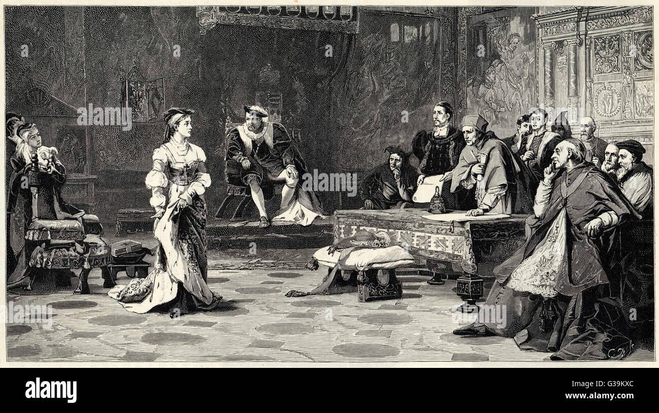 Henry viii catherine aragon divorce High Resolution Stock Photography ...