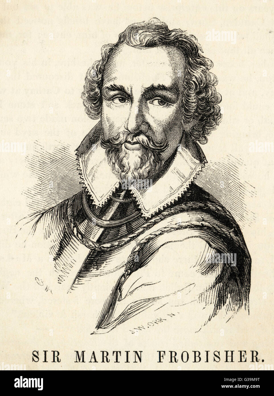 SIR MARTIN FROBISHER English navigator Date: 1535 - 1594 Stock Photo ...