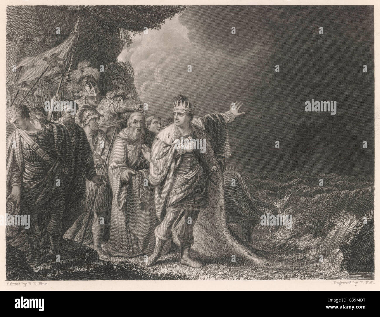 Canute reproving his courtiers hi-res stock photography and images - Alamy