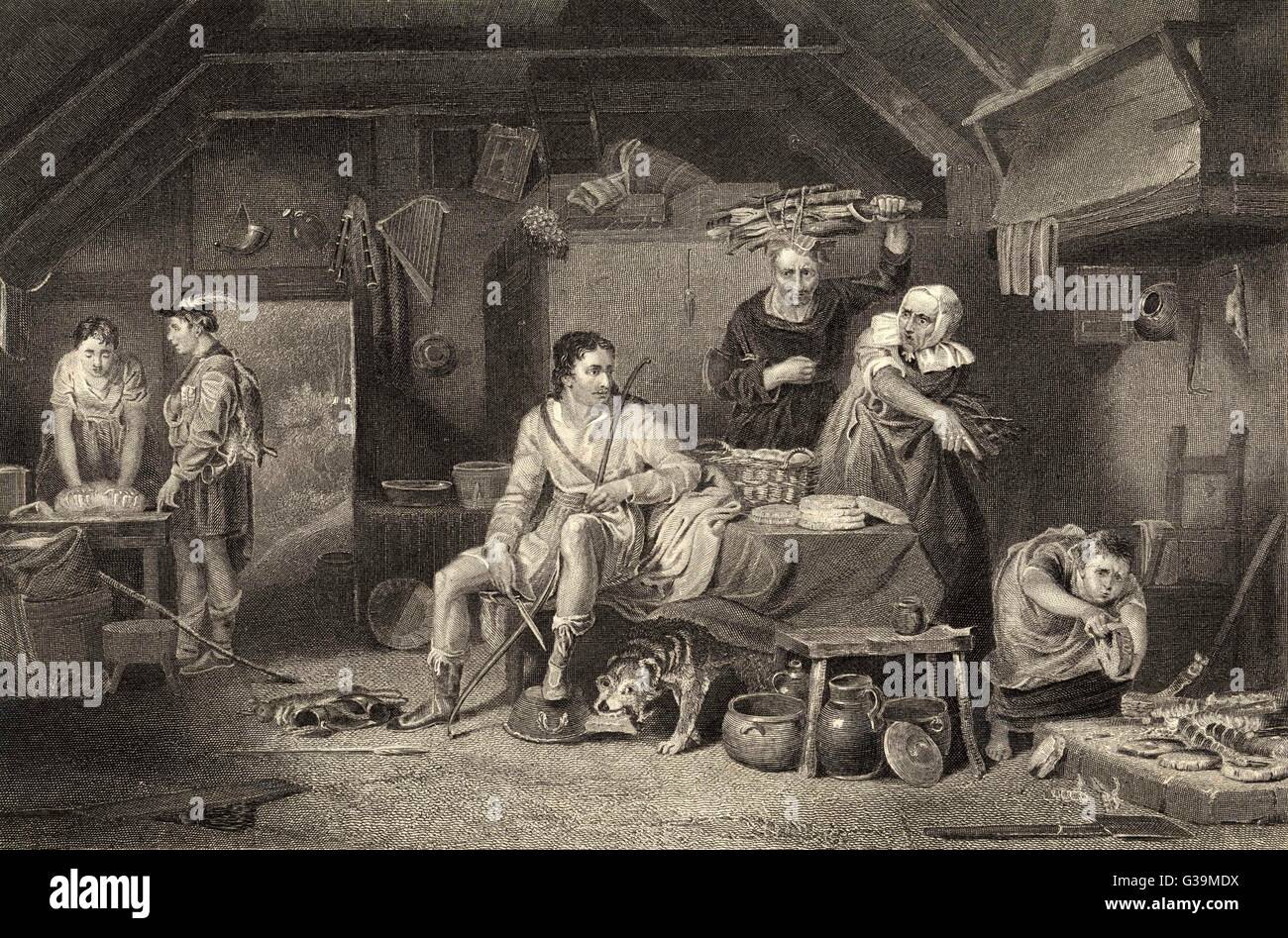 ALFRED BURNS THE CAKES Stock Photo - Alamy