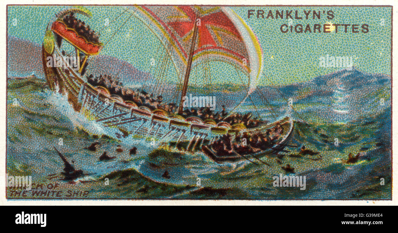 Sinking of the White Ship Stock Photo - Alamy